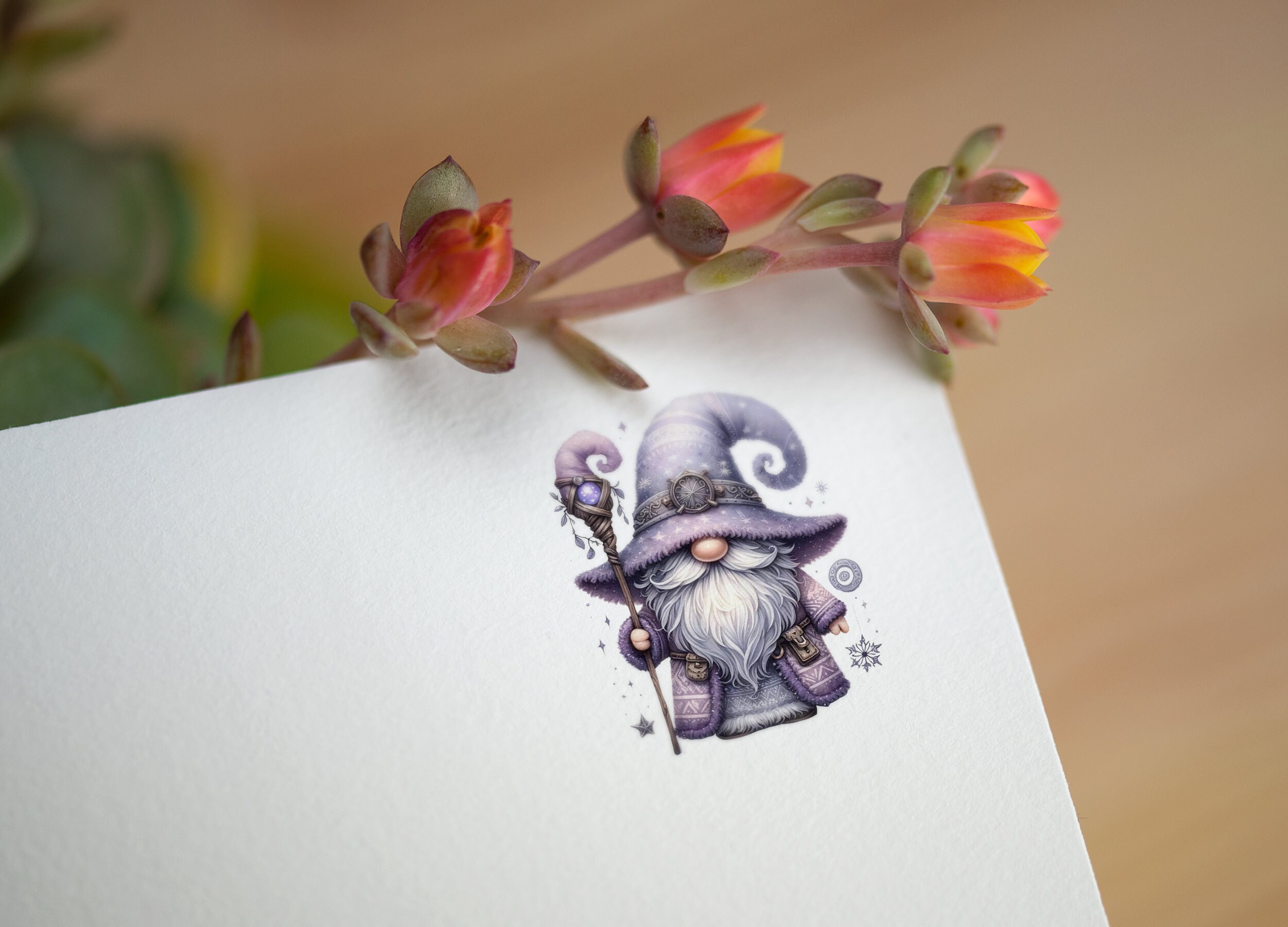 25 Whimsical Wizard Gnome Watercolor Clipart Bundle Fantasy Magic ...