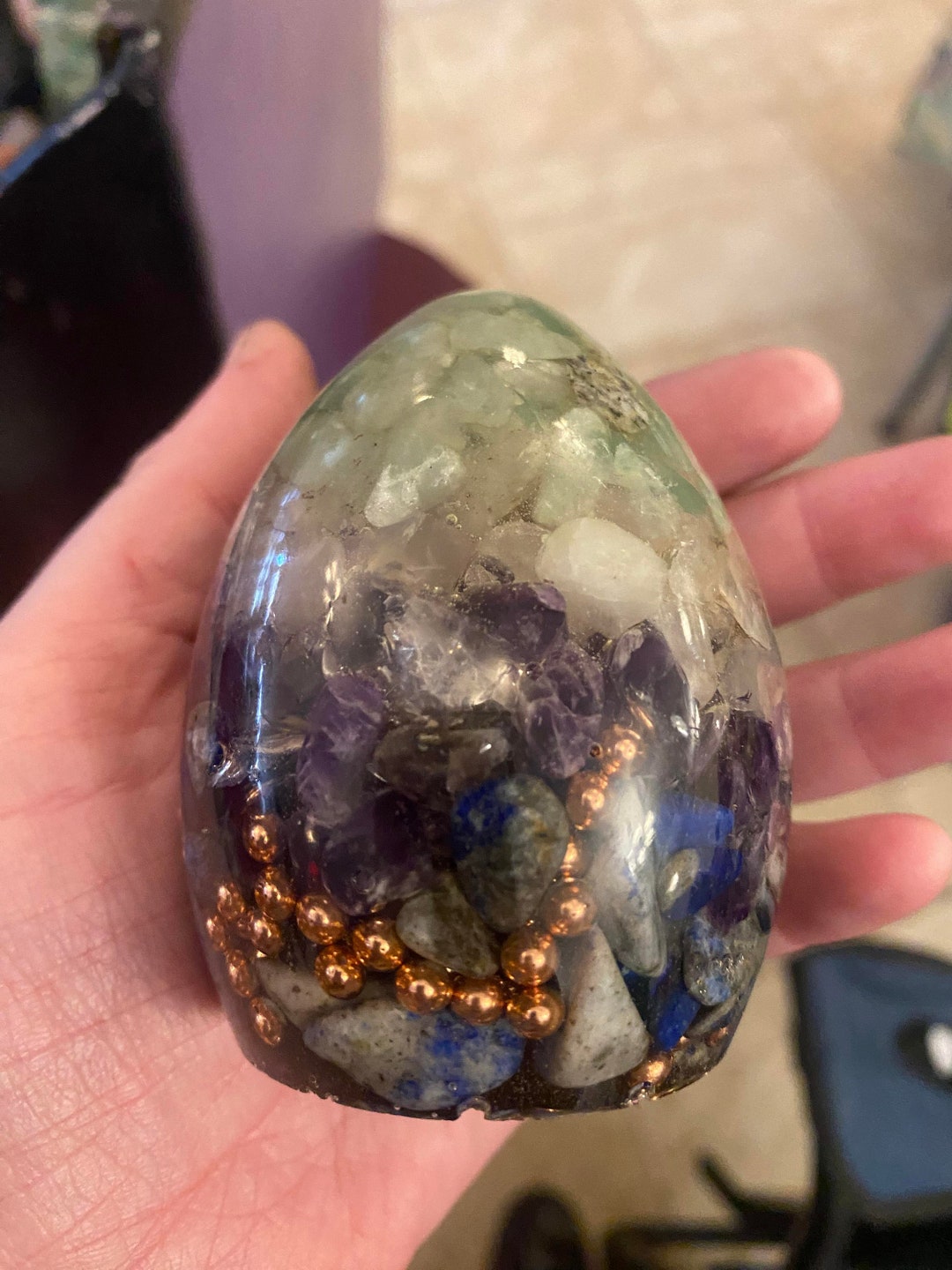 Orgonite Crystal Dragon Egg - Etsy