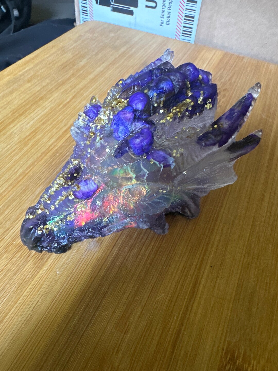 Large Orgonite Crystal Dragon - Etsy