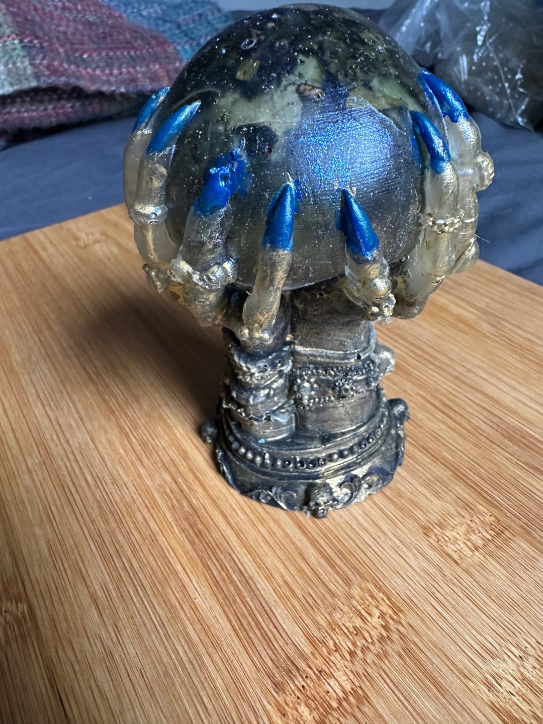 Orgonite Crystal Ball With Hands - Etsy