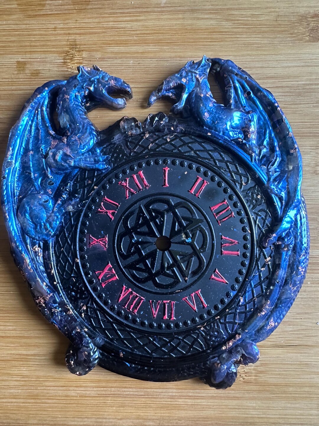 Genuine Crystal Dragon Clock - Etsy