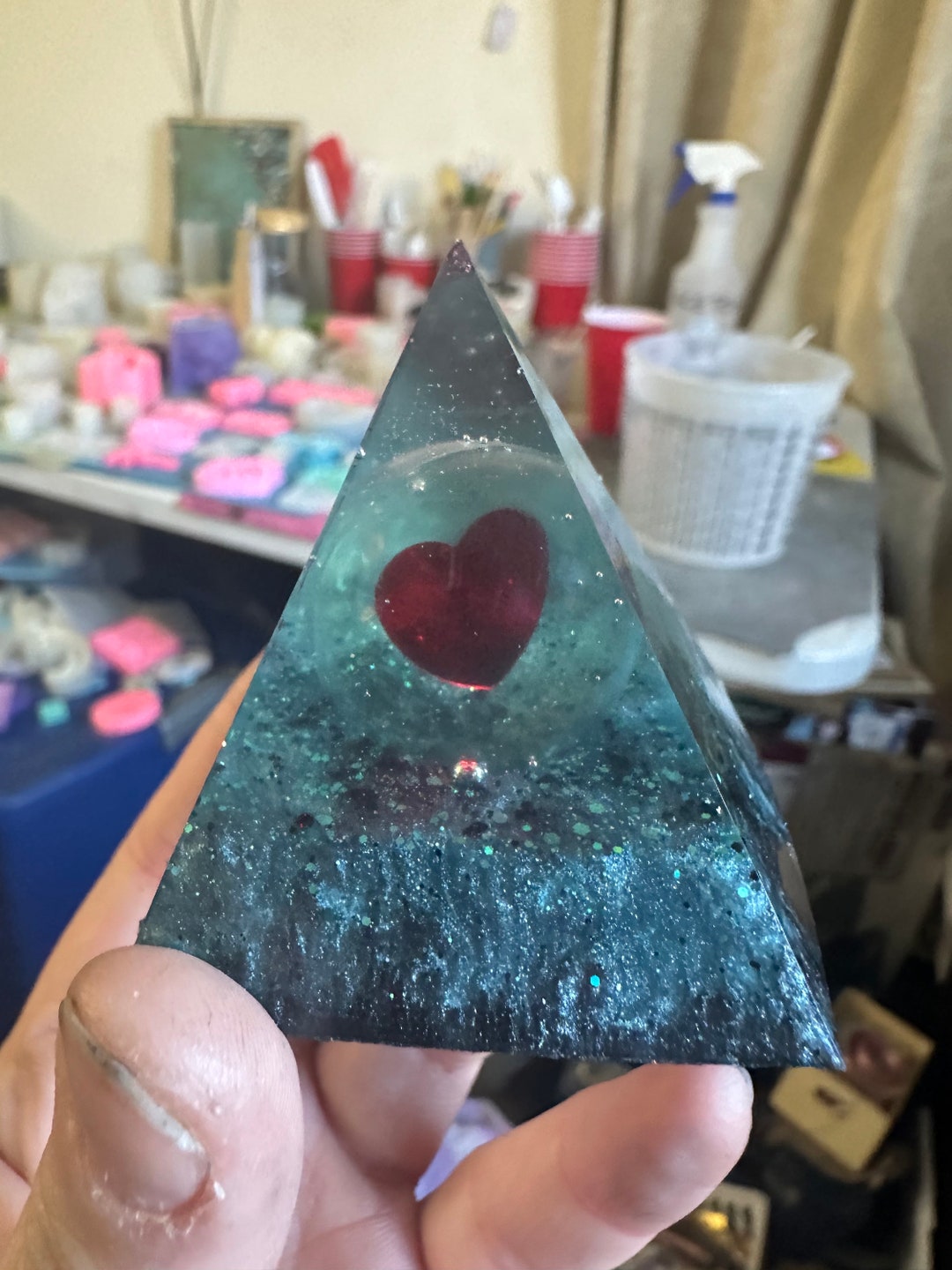 Small Orgonite Pyramid - Etsy