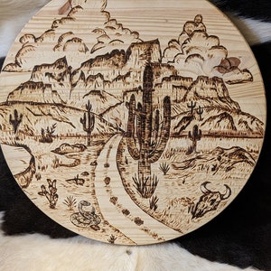 Western Wood Burning Art - Etsy