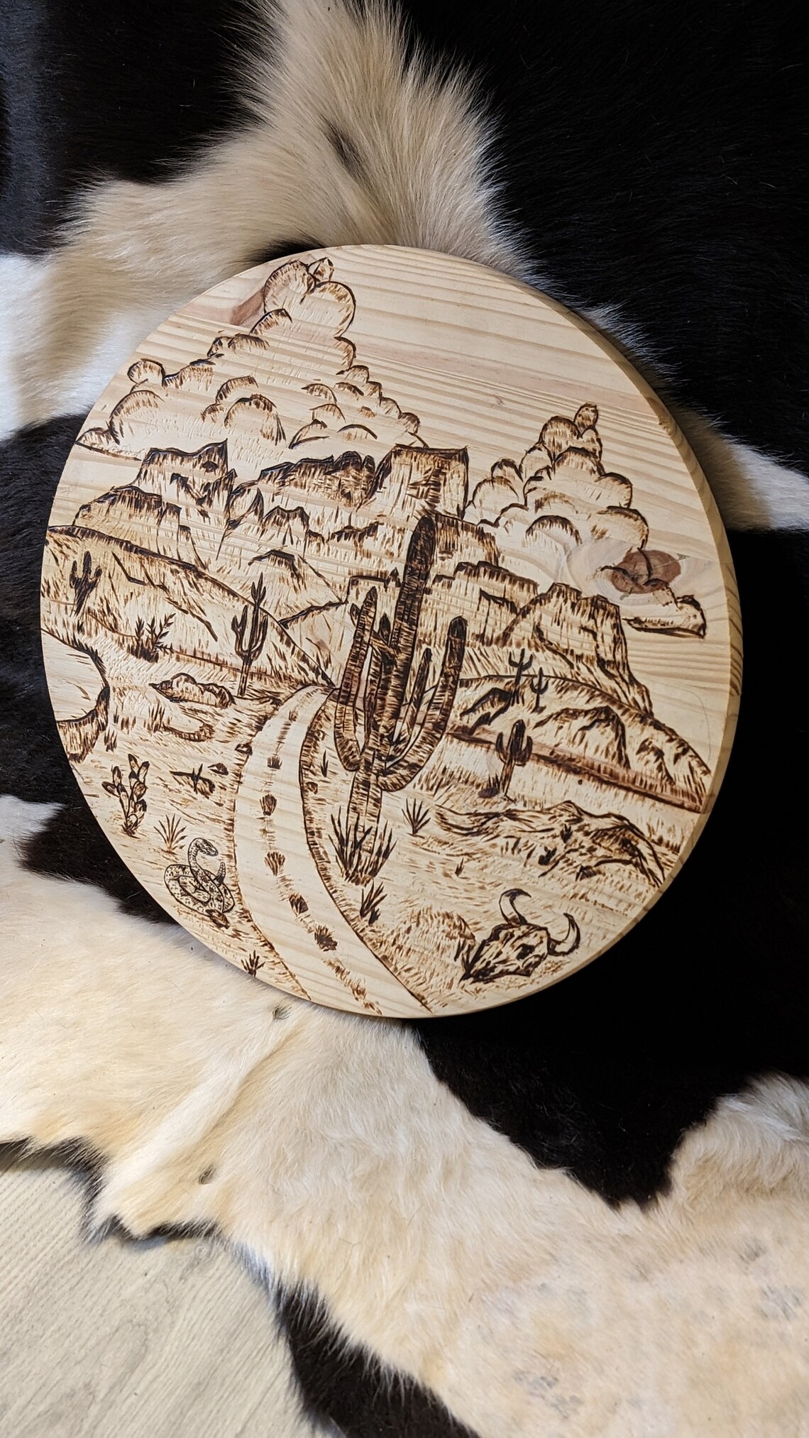 Western Wood Burning Art - Etsy
