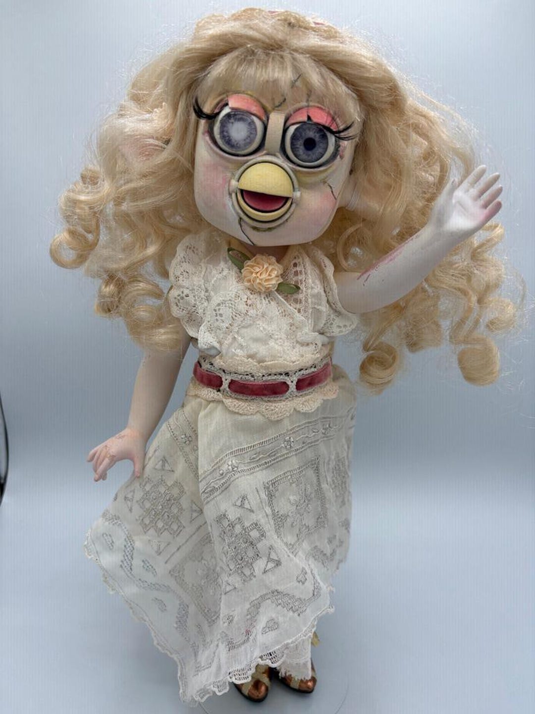 12" Tall Posable Faebie Oddbody Furby Doll Baby Jane Custom OOAK Doll ...