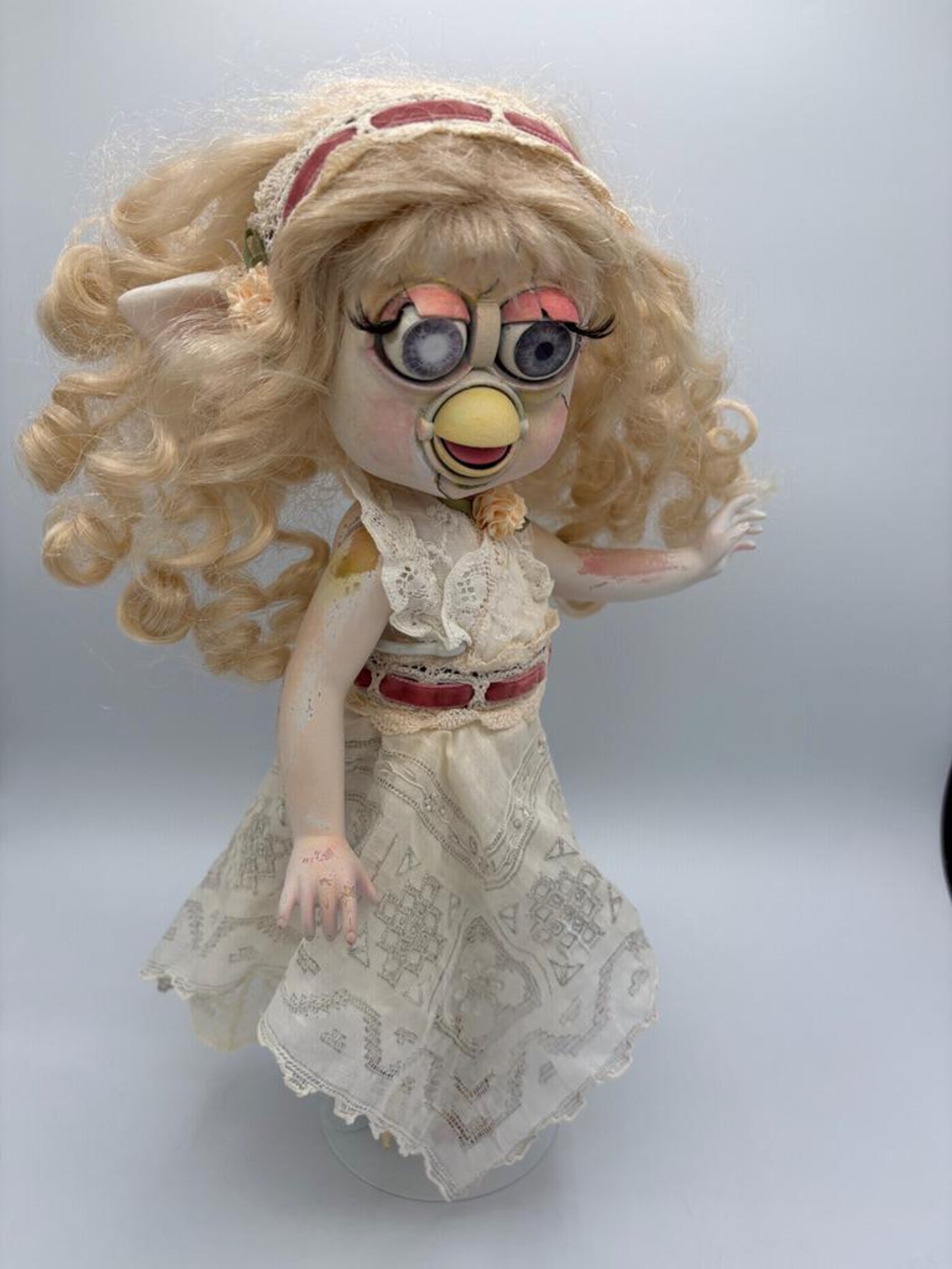 12" Tall Posable Faebie Oddbody Furby Doll Baby Jane Custom OOAK Doll ...