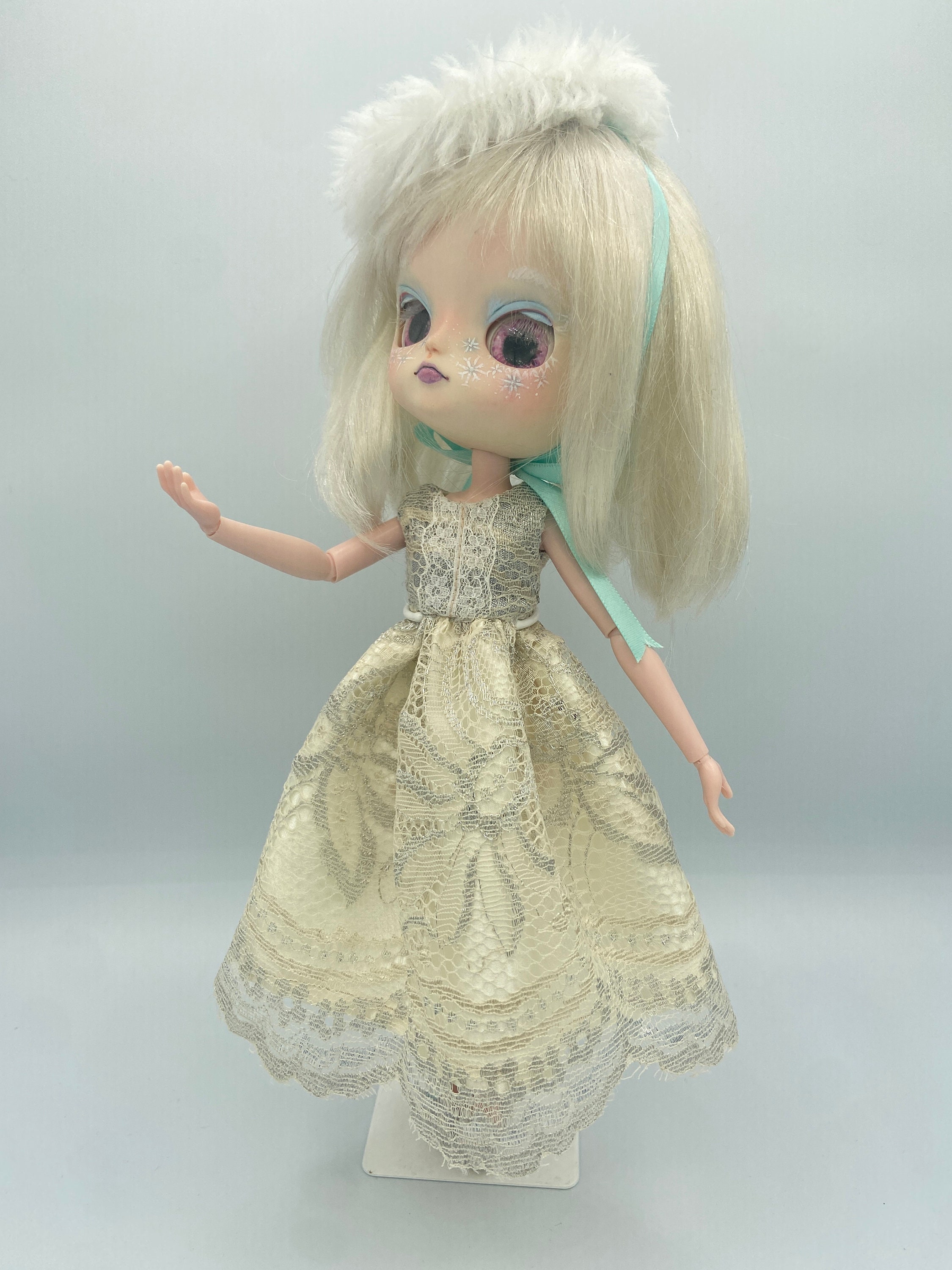 OOAK Custom Repaint Pullip Dal Doll: Snow Princess - Etsy