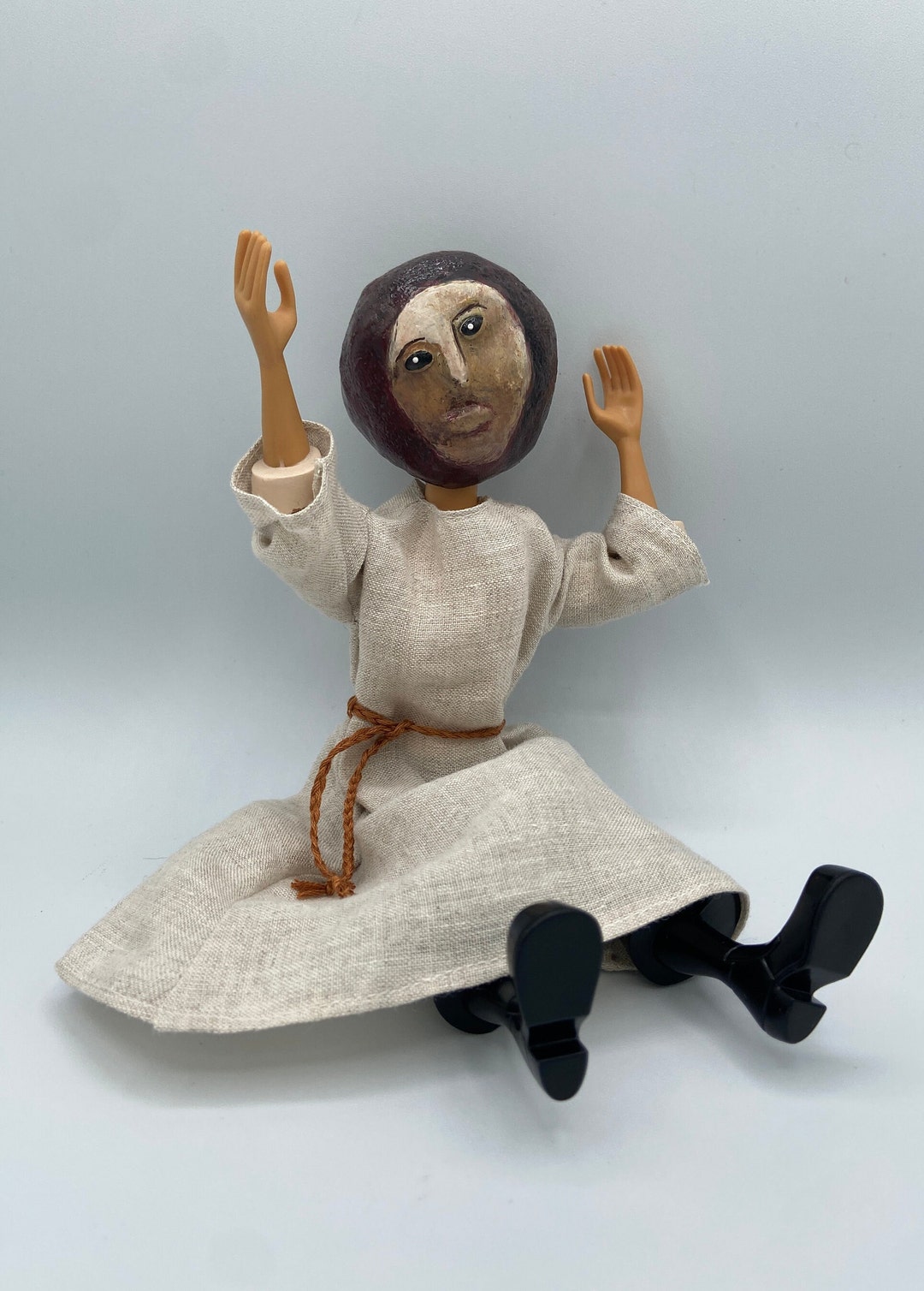 Jesus of the Botched Restoration OOAK Posable Art Doll Monkey Christ ...