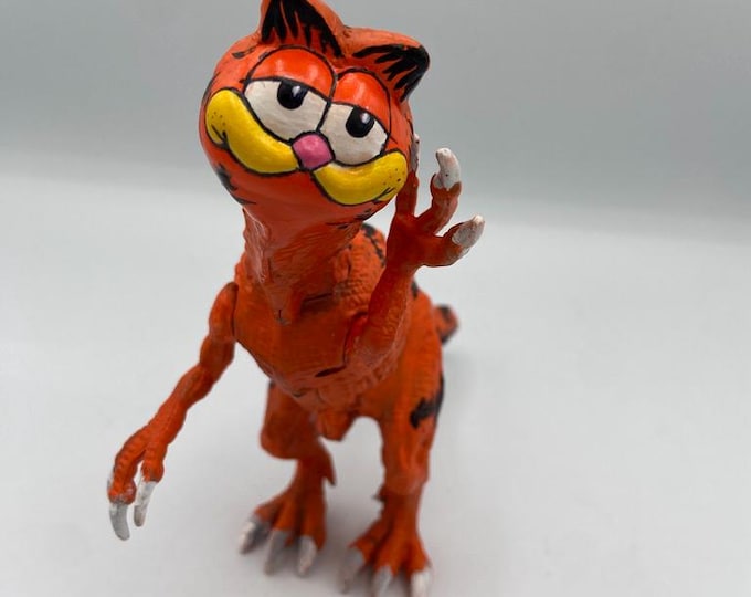Garciraptor, Screaming Posable Garfy Dinosaur (e) - Etsy
