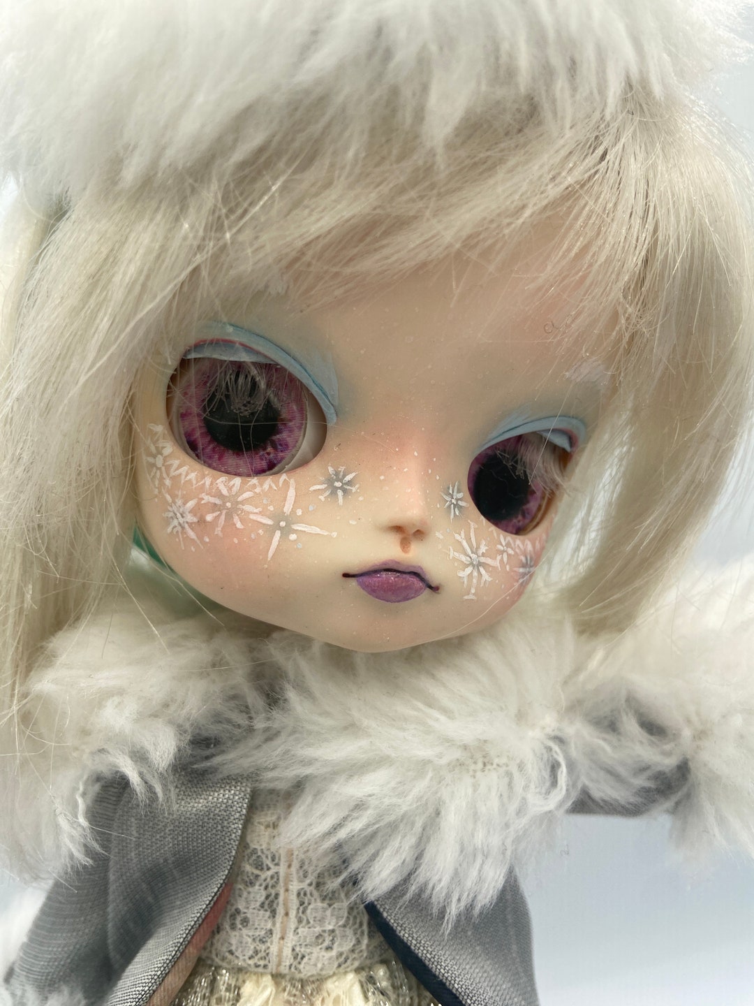 OOAK Custom Repaint Pullip Dal Doll: Snow Princess - Etsy