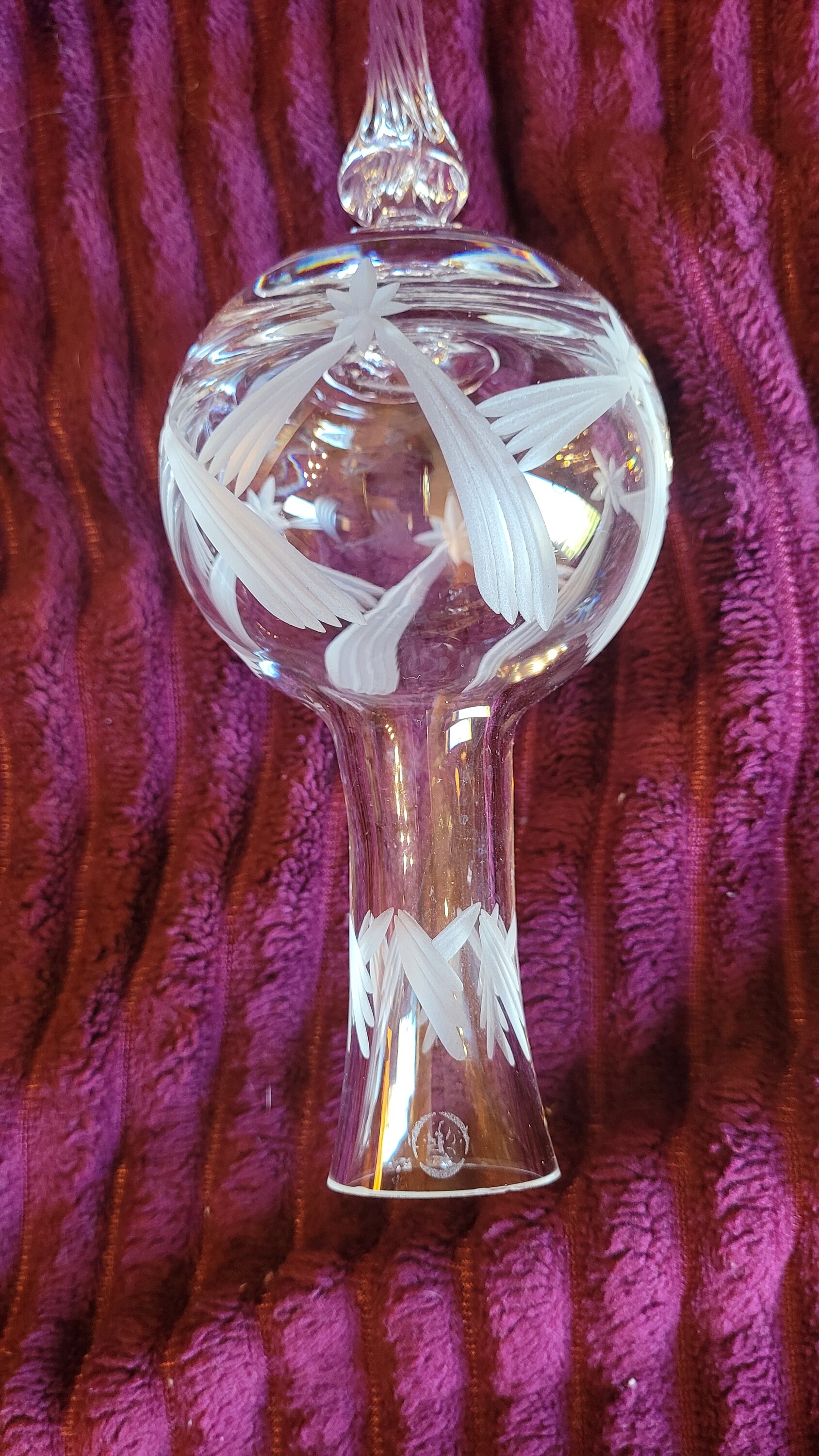 Vintage LENOX Crystal Finial Tree Topper - Etsy