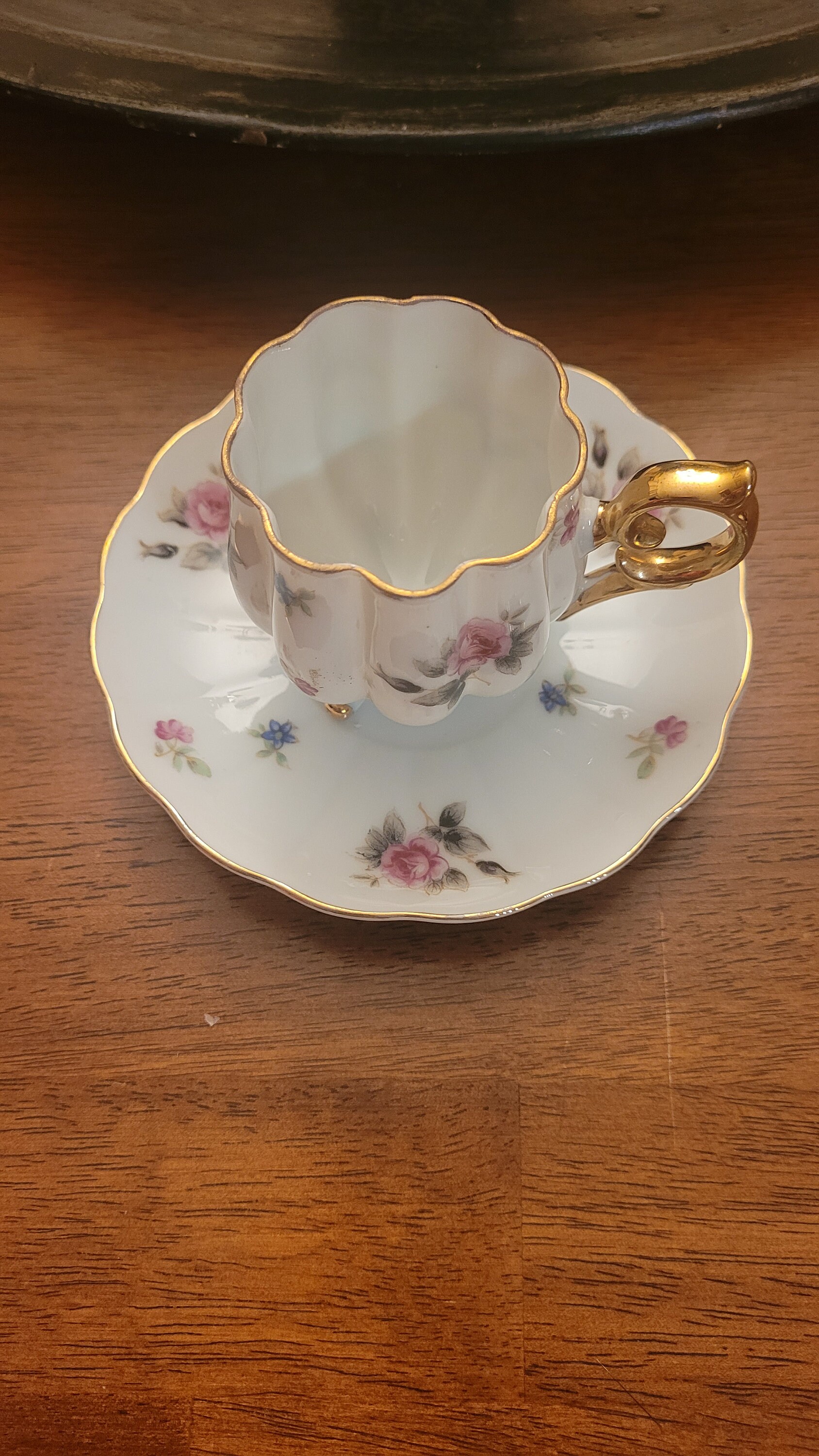 Vintage Demitasse Footed Teacup and Saucer. - Etsy
