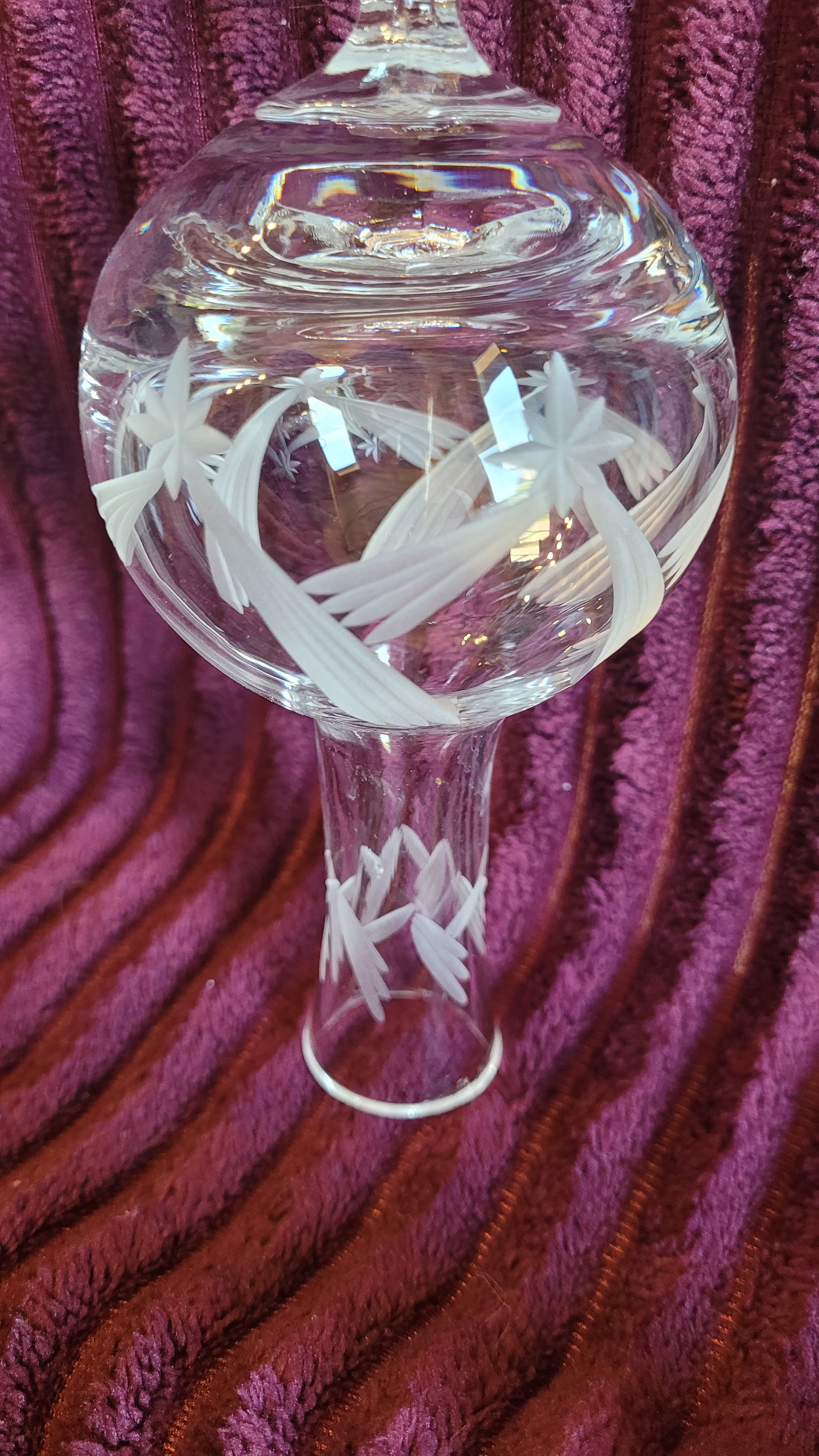 Vintage LENOX Crystal Finial Tree Topper - Etsy