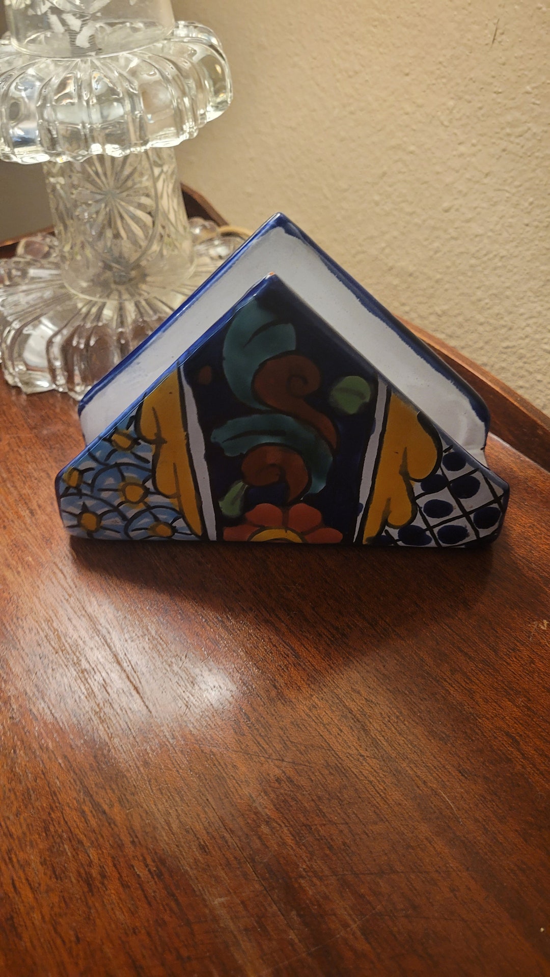 Mexican Talavera Napkin Holder - Etsy