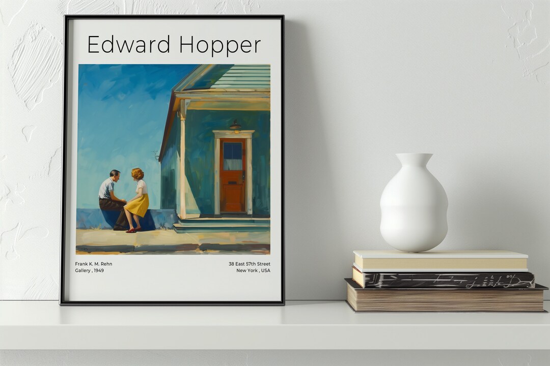 Edward Hopper Inspired Art Print: Shared Silence 1949 Exhibition at ...