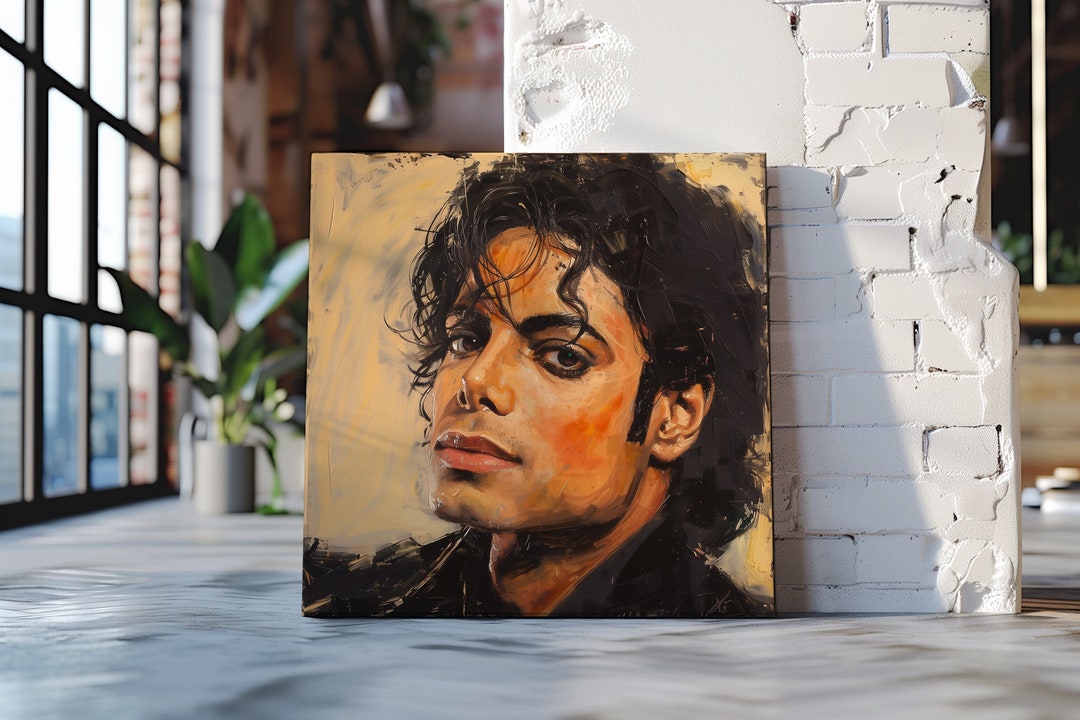 Michael Jackson Canvas Print: Iconic Pop Legend Square Format Original ...