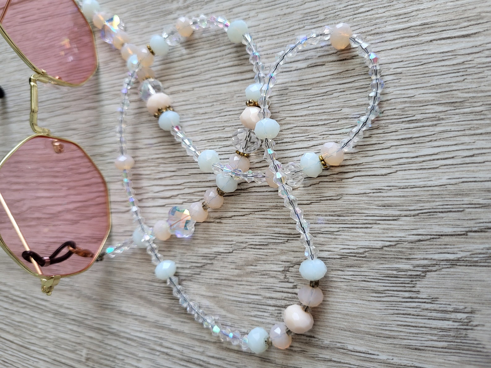 Beaded Glasses Chain, Sunglasses Chain, Eyeglasses Chain, Glasses ...