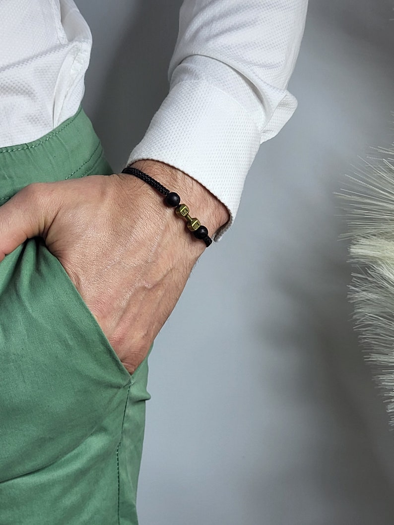 Men's Dumbbell Bracelet: Bodybuilding Crossfit Jewelry - Etsy