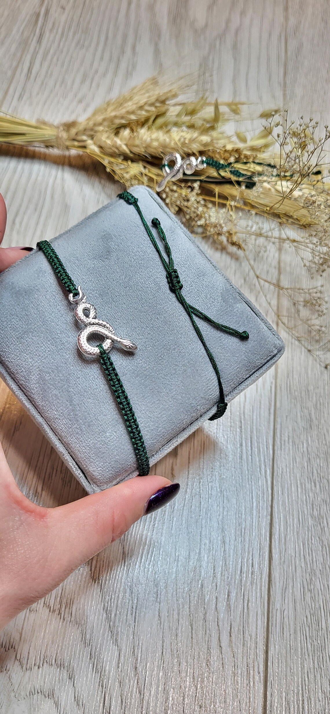 Snake Bracelet Macrame, Serpent Jewelry Gifts, Adjustable Length ...