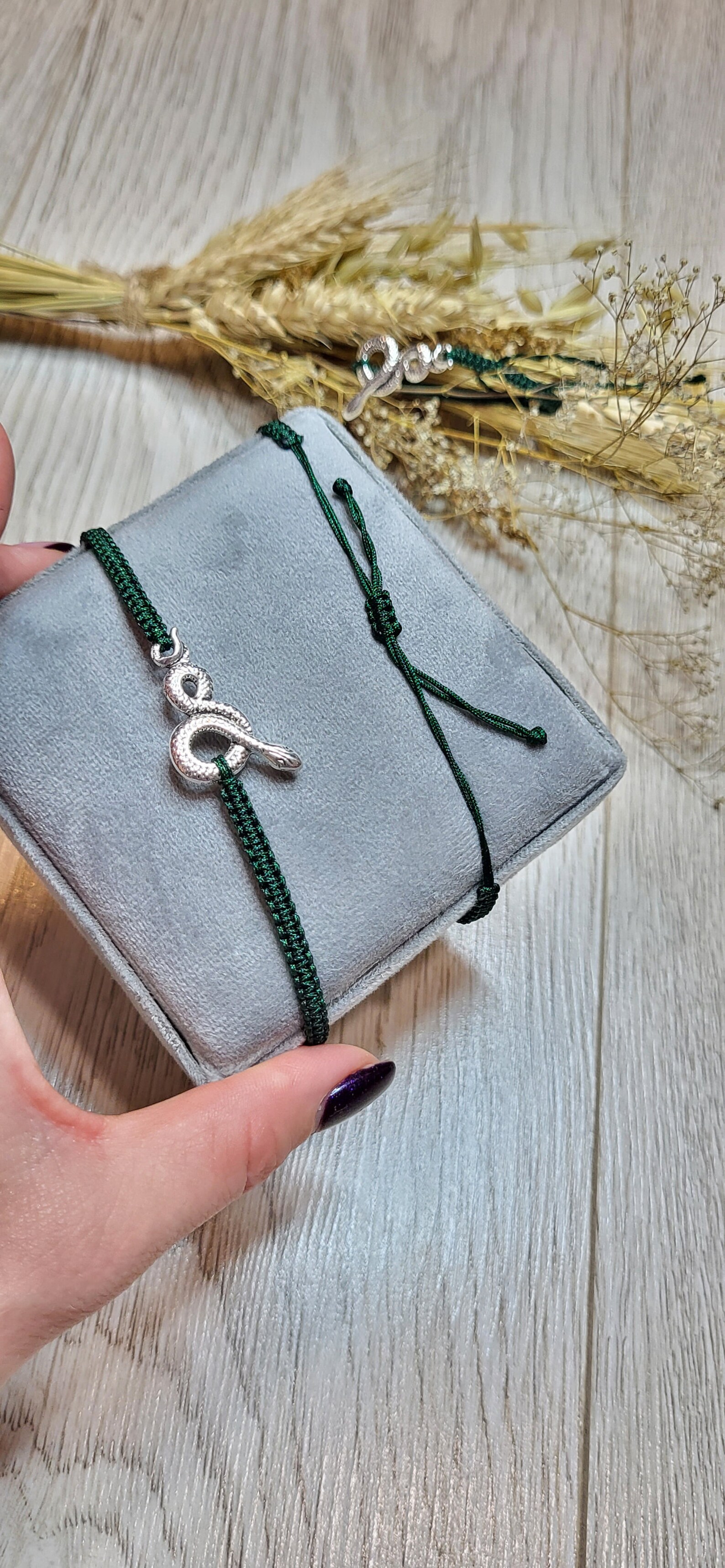 Snake Bracelet Macrame, Serpent Jewelry Gifts, Adjustable Length ...