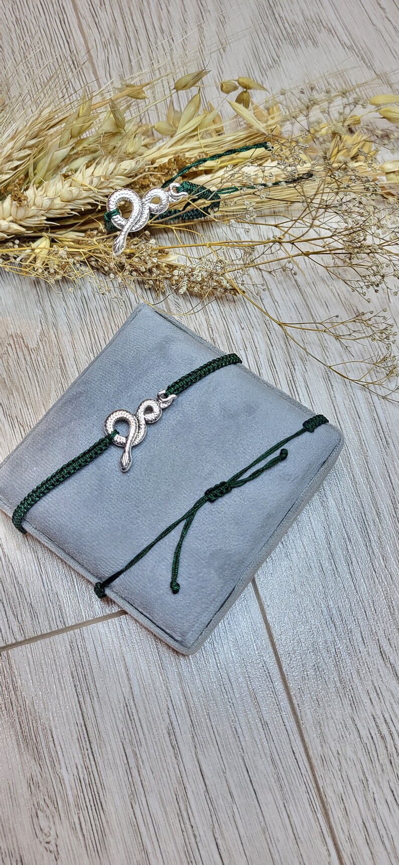 Snake Bracelet Macrame, Serpent Jewelry Gifts, Adjustable Length ...