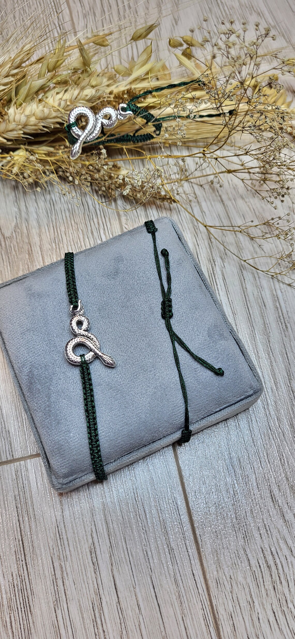 Snake Bracelet Macrame, Serpent Jewelry Gifts, Adjustable Length ...