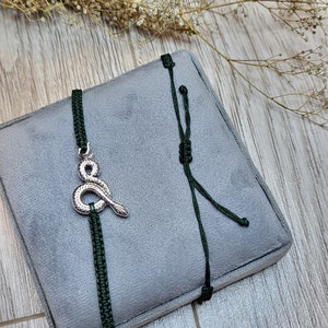 Snake Bracelet Macrame, Serpent Jewelry Gifts, Adjustable Length ...