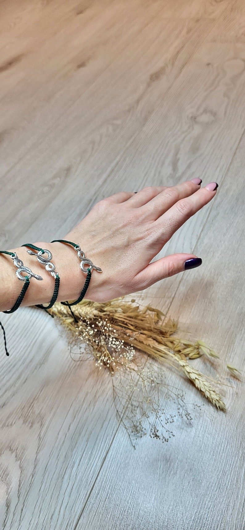 Snake Bracelet Macrame, Serpent Jewelry Gifts, Adjustable Length ...