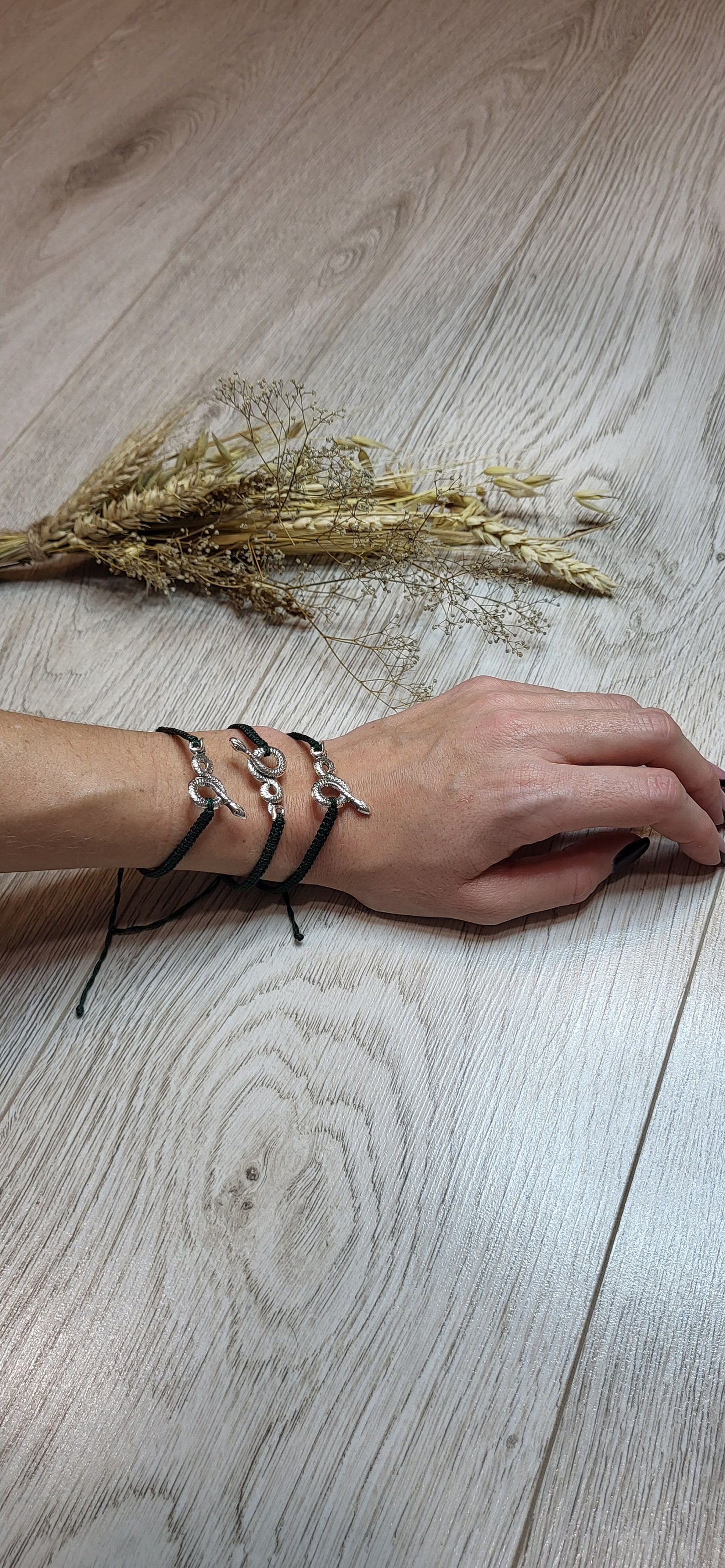 Snake Bracelet Macrame, Serpent Jewelry Gifts, Adjustable Length ...