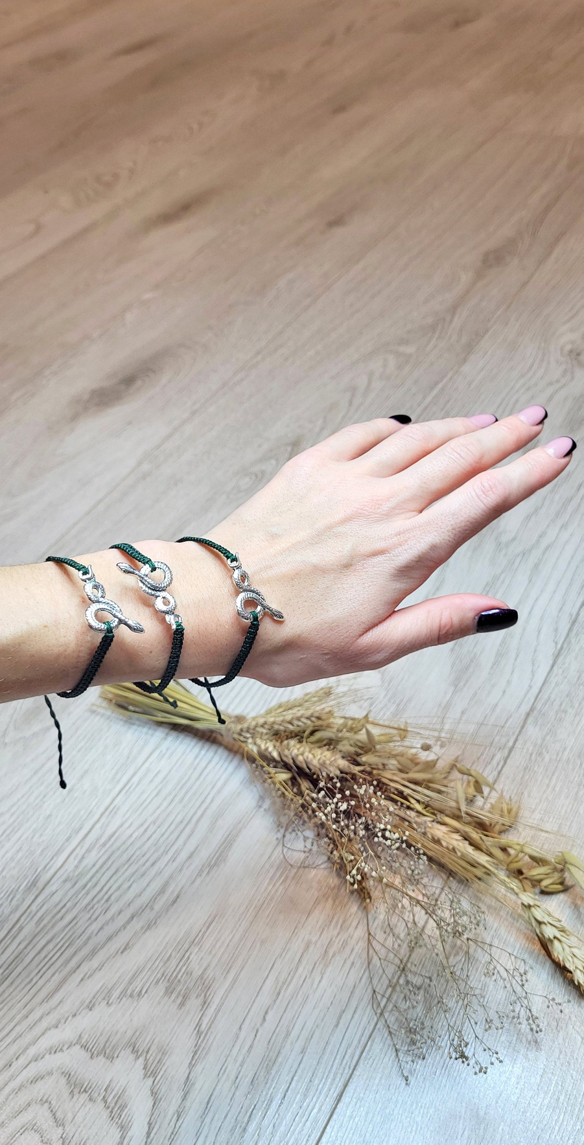 Snake Bracelet Macrame, Serpent Jewelry Gifts, Adjustable Length ...