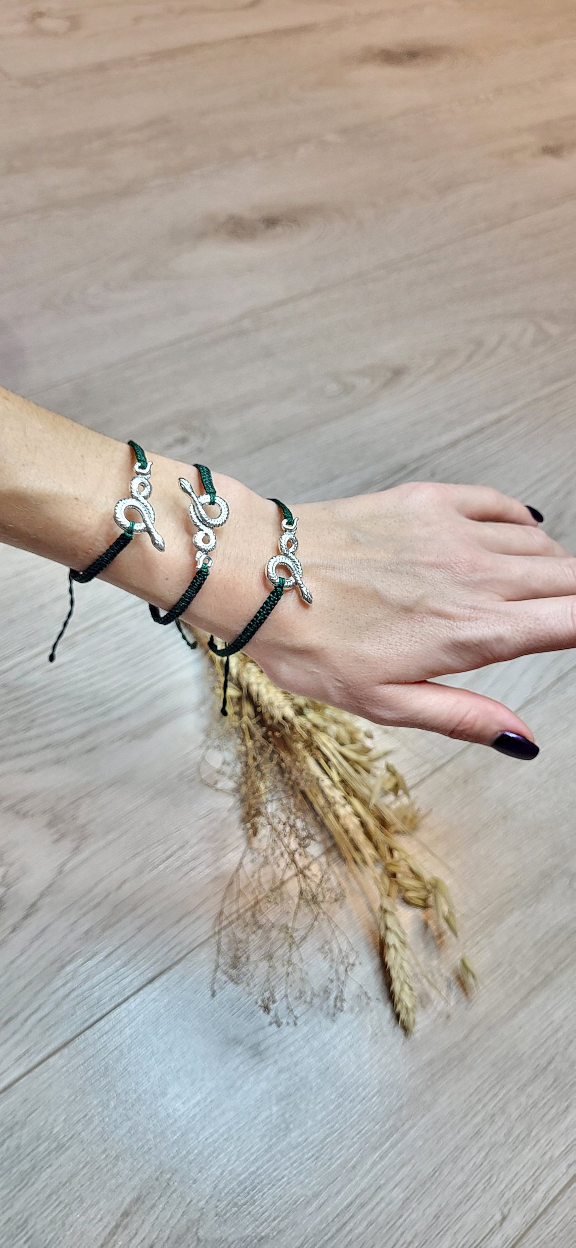 Snake Bracelet Macrame, Serpent Jewelry Gifts, Adjustable Length ...