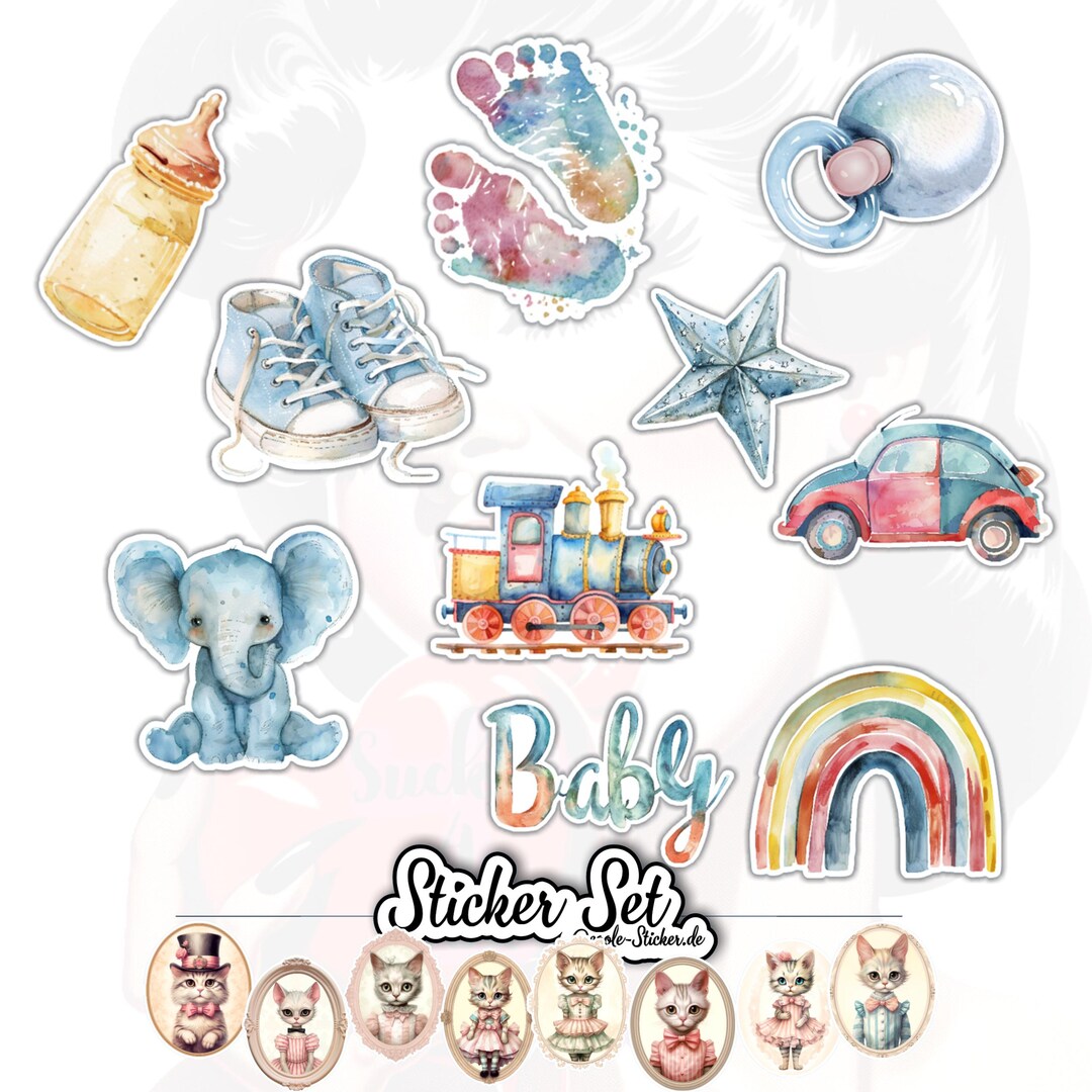 Cute Boy Sticker Pack - Laptop Stickers - Vinyl Stickers - Waterproof ...