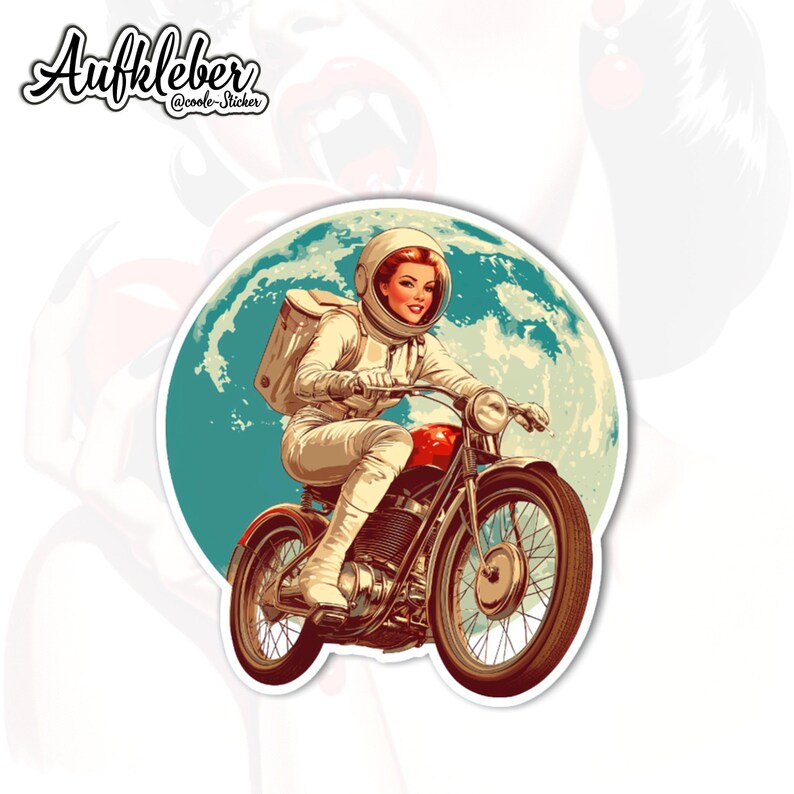 Vintage Space Sci-fi Girls, Retro Stickers, Space Stickers Individually ...