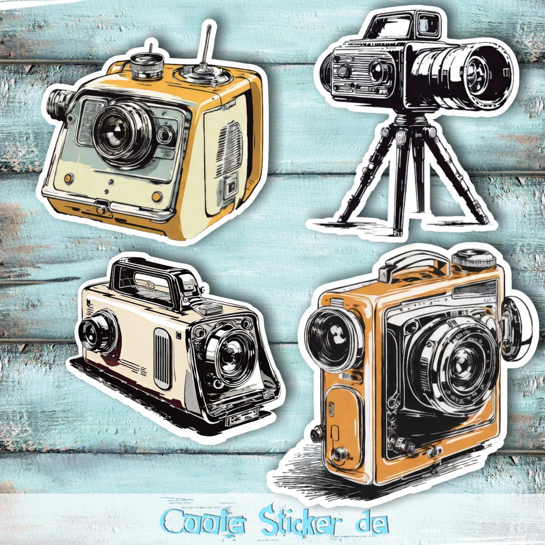 Sticker Retro Spy Camera I 3D Photo Machine I Vintage Camera Sticker - Etsy