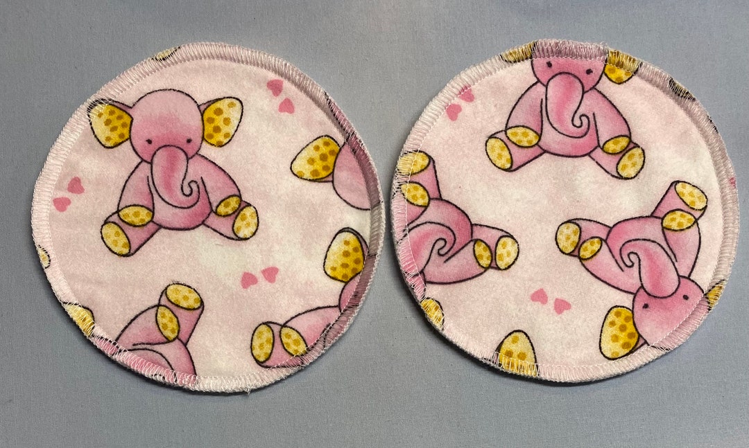 Reusable Nursing Pads Pink Baby Elephant - Etsy