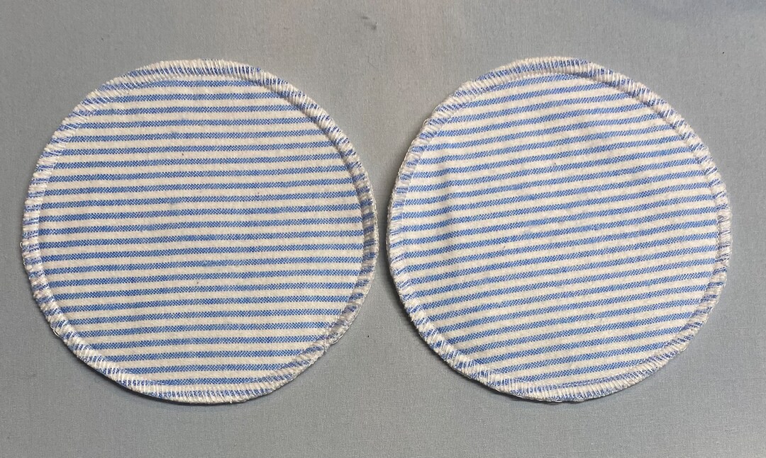 Reusable Nursing Pads Blue and White Striped - Etsy