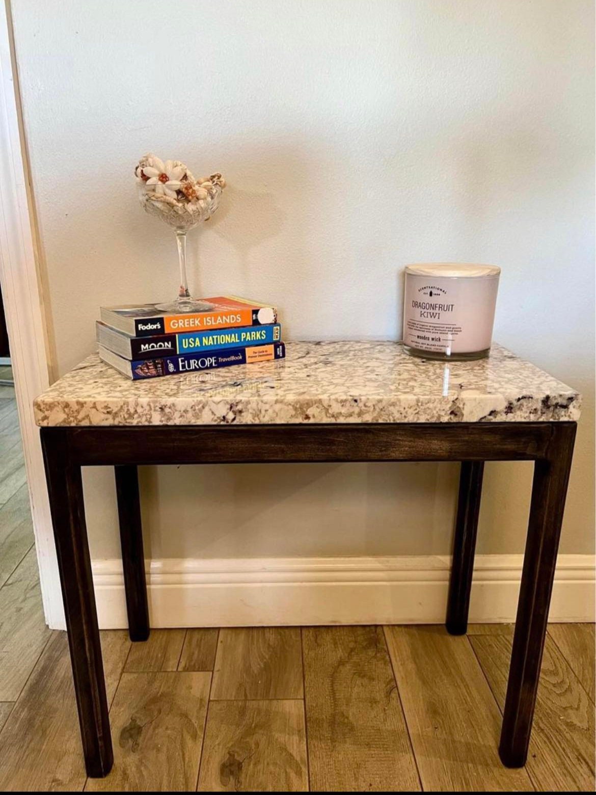 Hand Crafted Ash and Granite Side Tables - Etsy