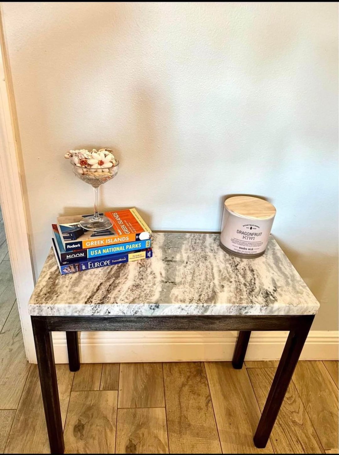 Hand Crafted Ash and Granite Side Tables - Etsy