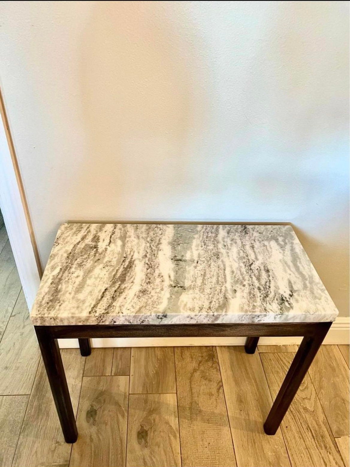 Hand Crafted Ash and Granite Side Tables - Etsy