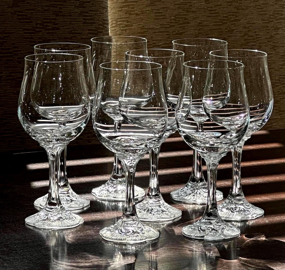 Set of 4 Vintage Rosenthal Classic Rose Crystal Monbijou Wine Classic 7 ...