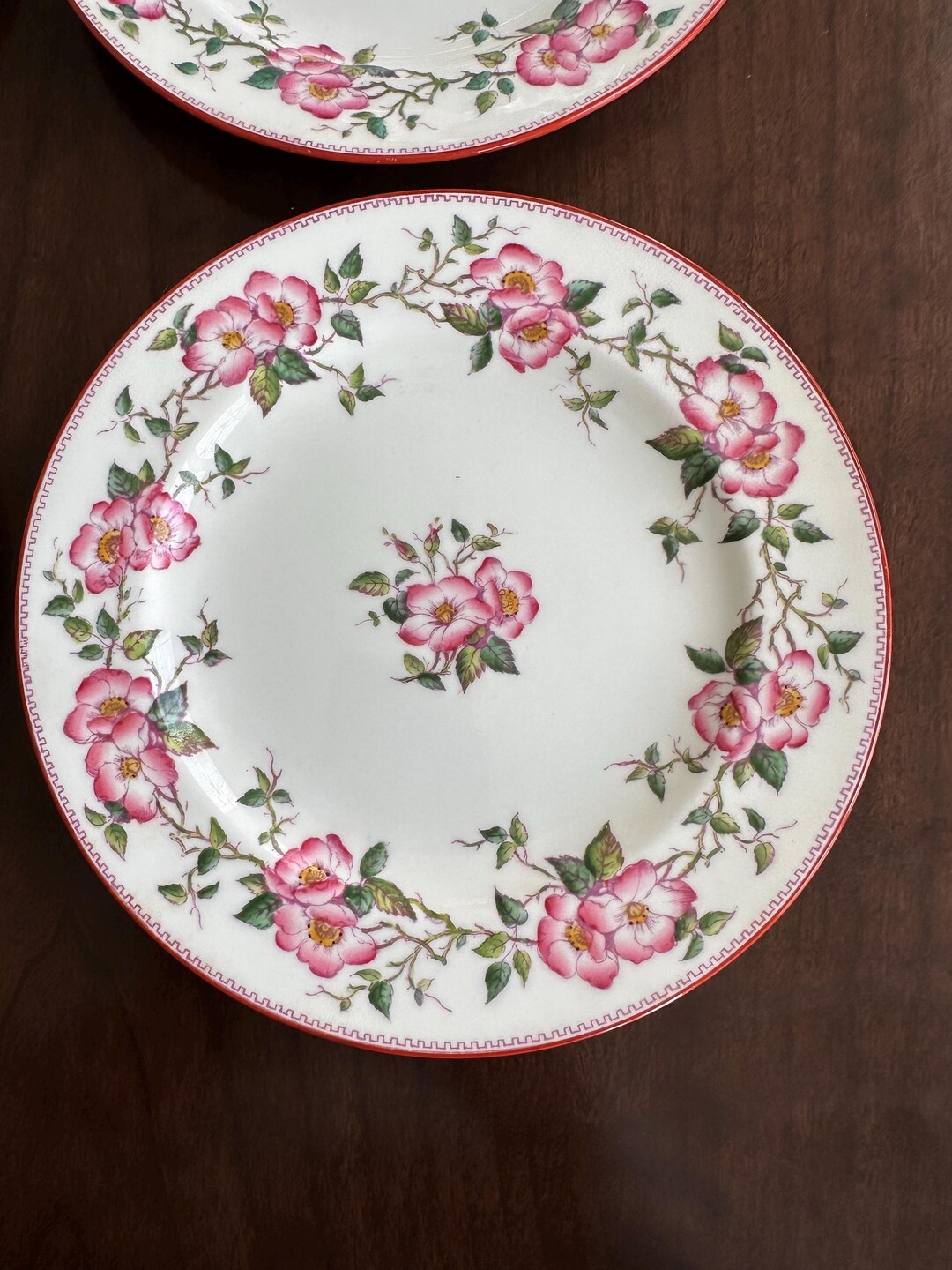 4 Antique Minton Prairie Rose Salad Plates - Etsy