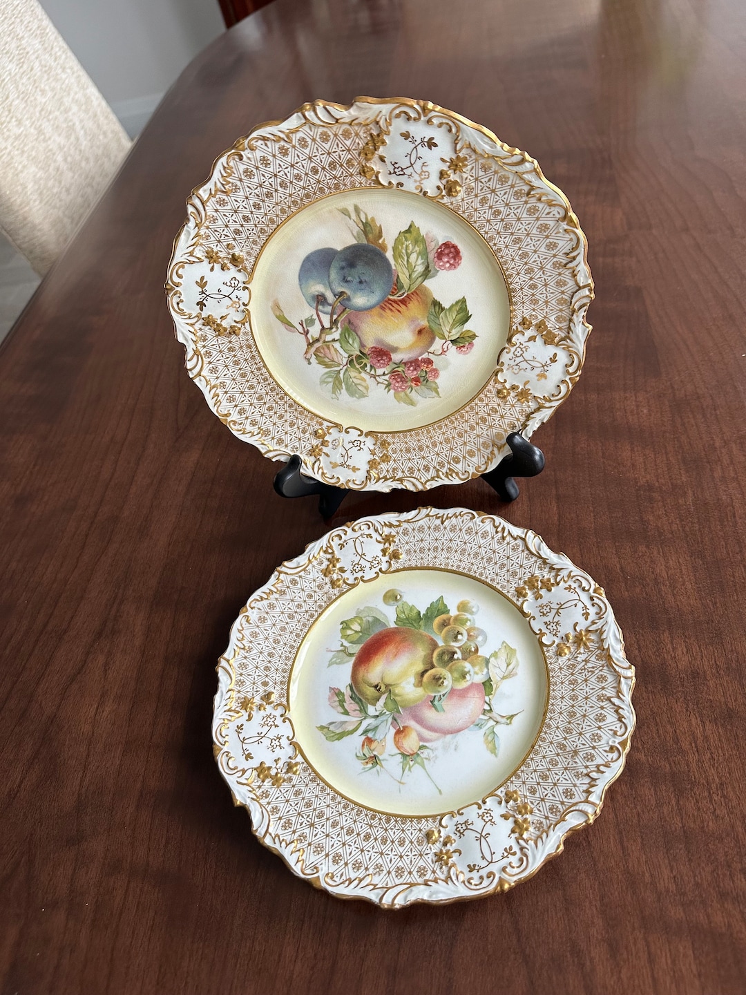 Antique Hammersley Bone China Plates - Etsy