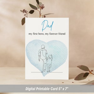 Happy Father's Day Card Fathers Day Card Dad Birthday Card Father ...