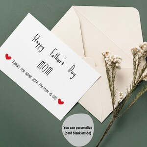 Single Mom on Father's Day Card, Happy Fathers Day Card, Mummy Father ...
