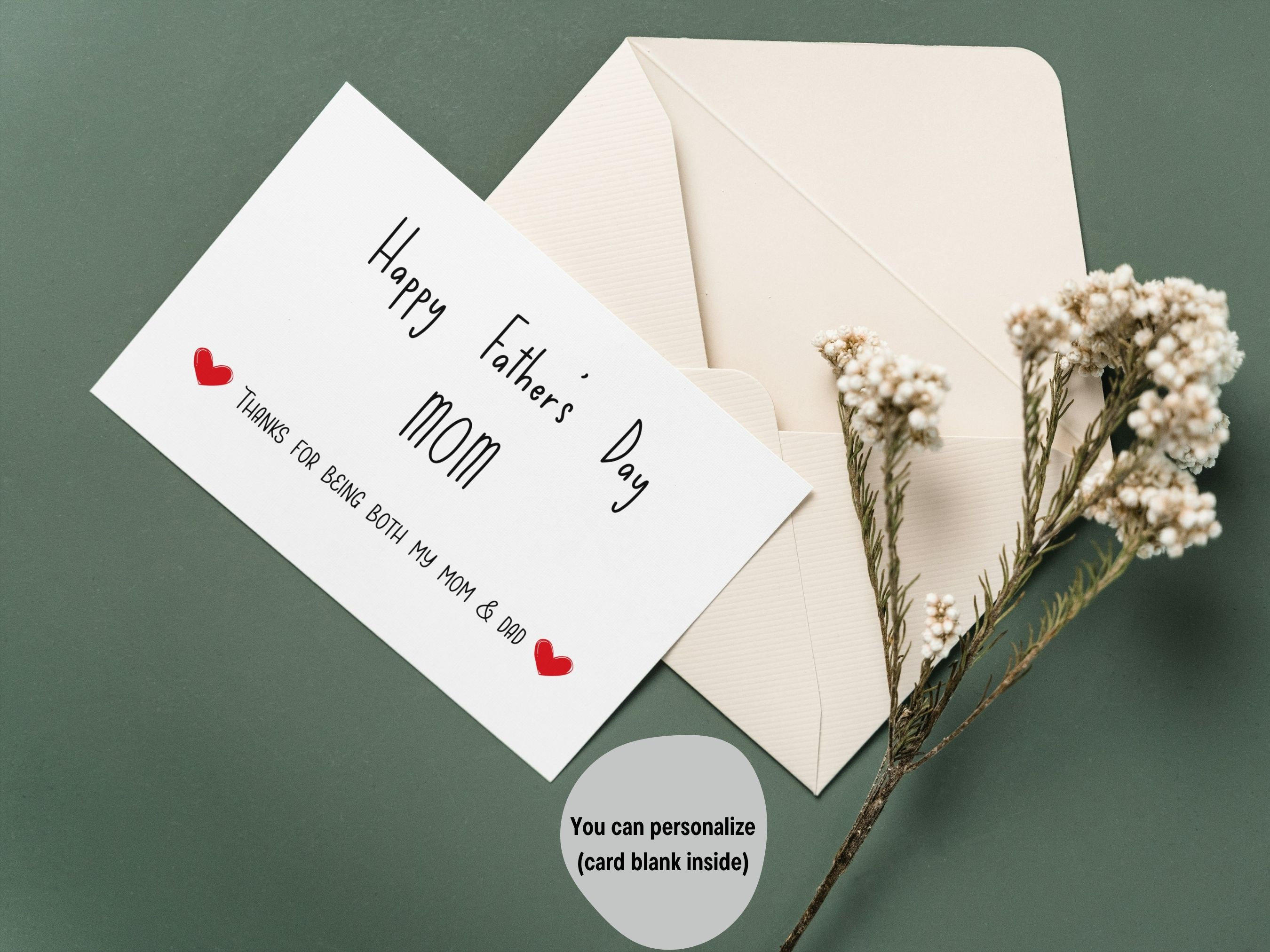 Single Mom on Father's Day Card, Happy Fathers Day Card, Mummy Father ...