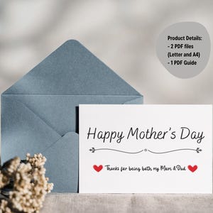 Single Parent Mother's Day Card, Thank You to Parents Who Are Mums ...