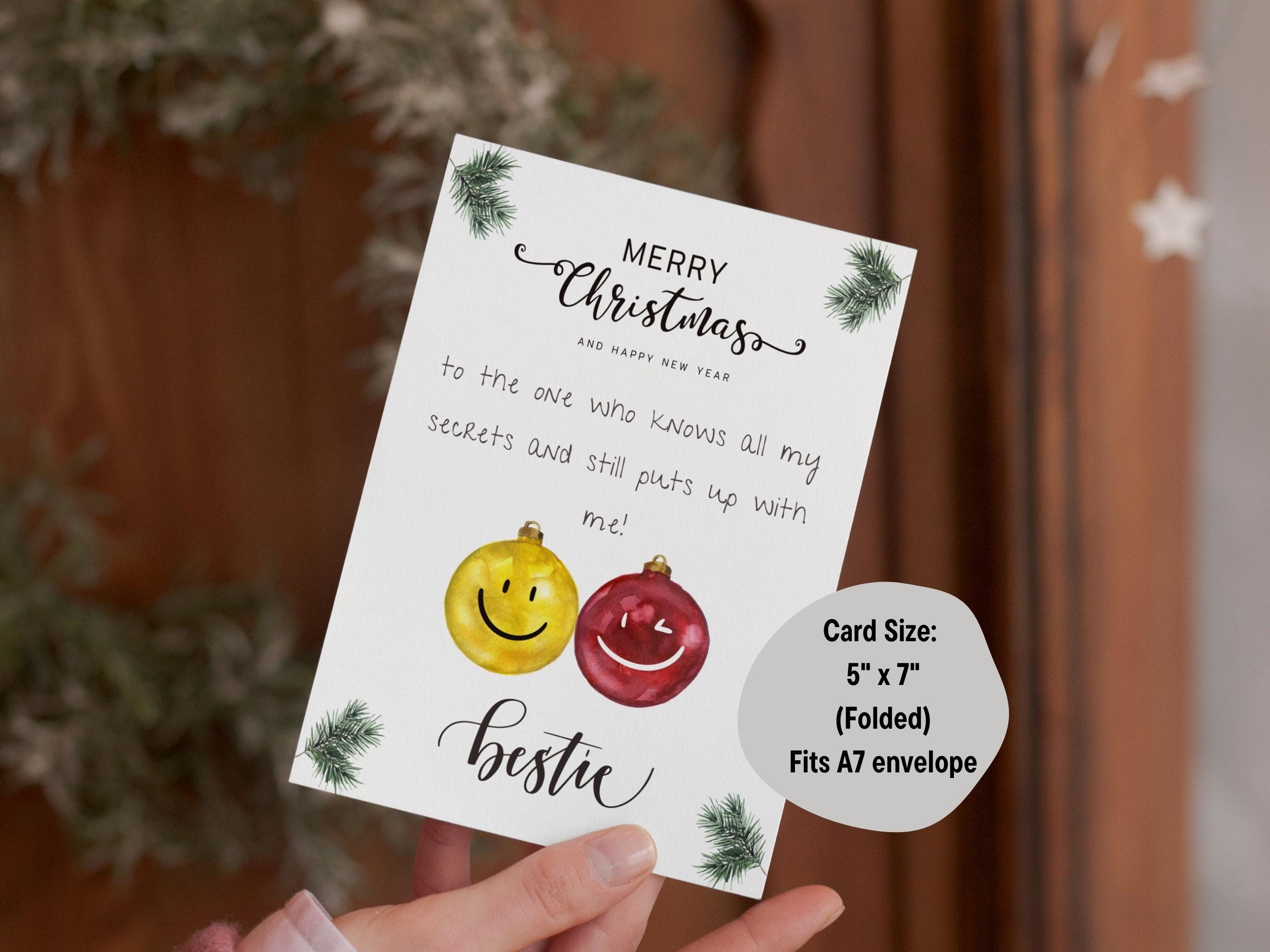 Best Friend Christmas Card, Christmas Card BFF, Special Friend ...