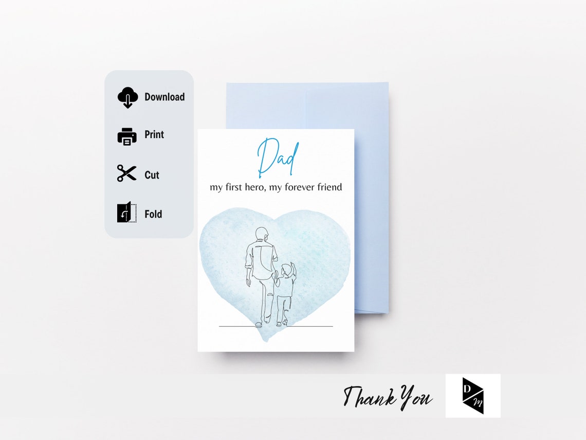 Happy Father's Day Card Fathers Day Card Dad Birthday Card Father ...