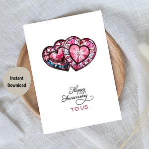 Happy Anniversary Card for Couple Gift Wedding Anniversary Card Couple ...