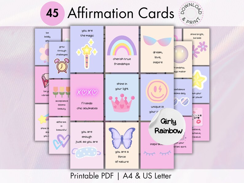 Affirmation Cards Printable Quotes About Life Mindfulness Cards ...